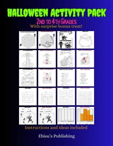 Halloween Activity Pack for 2nd to 4th Grades by Ebisus Publishing