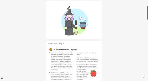 A Hallowed History: The History of Halloween — GL 6 Reading Comp — PDF ...