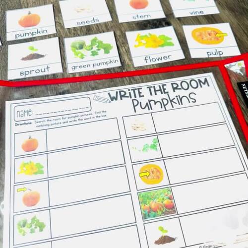 Write the Room Pumpkins Activities Back to School Activities Fall Autumn