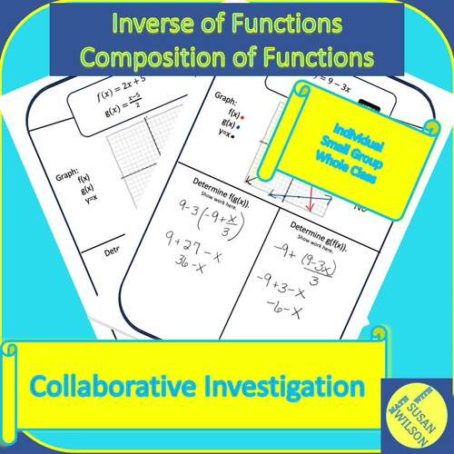 Inverse of Linear Functions Composition of Functions Collaborative ...