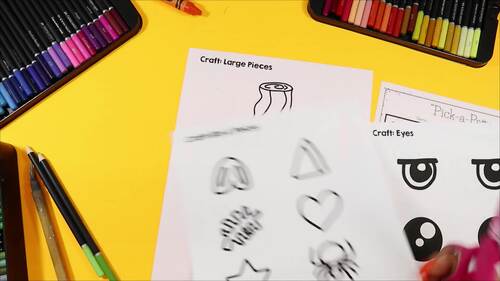 Halloween Jack-O'-Lantern Craft and Writing Prompt Worksheets | TPT