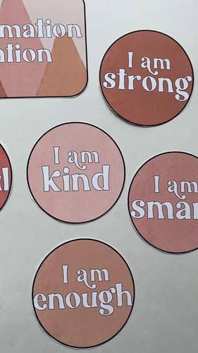 Boho Neutrals Classroom Decor: Affirmation Station by Learning with Kiki