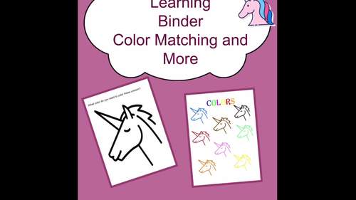 Unicorn Them Color Matching color sorting, by My Autism Miracles School