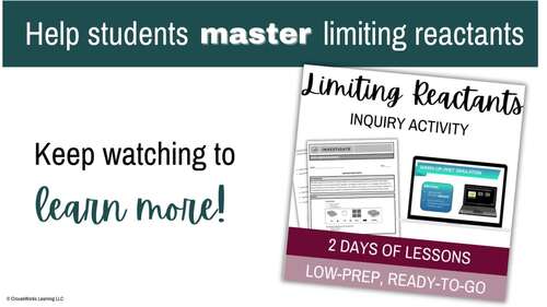 Limiting Reactants Lesson by CrouseWorks Learning | TPT