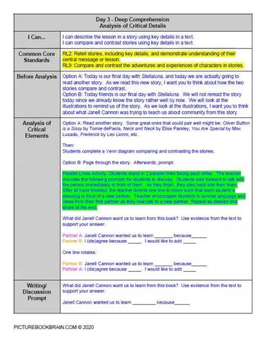 Stellaluna by Janell Cannon Lesson Plan and Google Activities | TpT