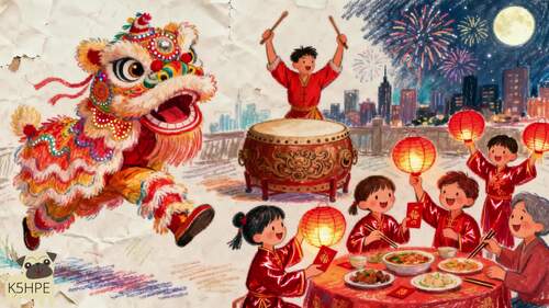 Celebrate The Lunar Year Choir Song Instrumental Track No Vocals