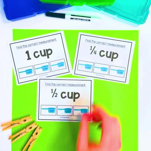 Liquid Measuring Cups Math Non Standard Measurement Activities Special ...