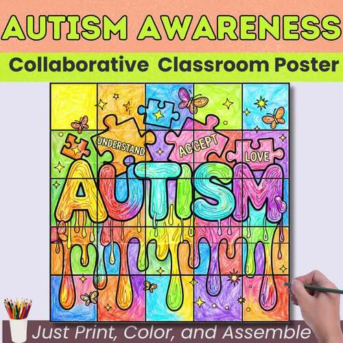 Autism Acceptance Collaborative Poster | Understand Accept Love by ...