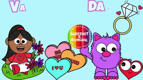 Valentines Day Grammar Clipart Bundle - Parts of Speech Valentines Clipart