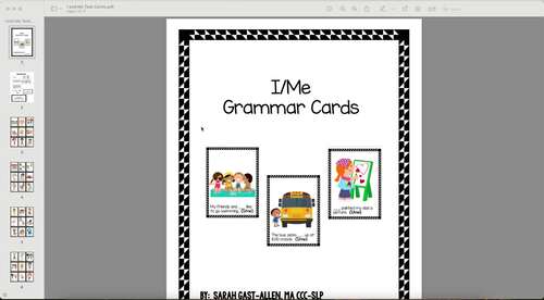 I or Me Task Cards by The Autism Helper | TPT