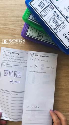3rd Grade Math Fractions Guided Math Intervention, Review, Practice ...