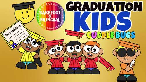 Graduation Kids Clipart - Cuddlebugs Collection Graduation Clipart
