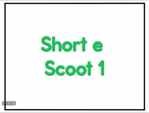 Short e| CVC Words| Scoot/Task Cards| Digital and Paper Options | TPT