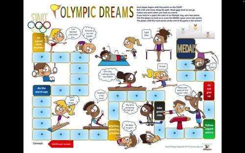 Editable Phonics Game and Roll & Read Templates | Gymnastics Theme ...