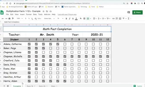 Multiplication Facts (#'s 1-12). Assess, Monitor, and Motivate | TPT