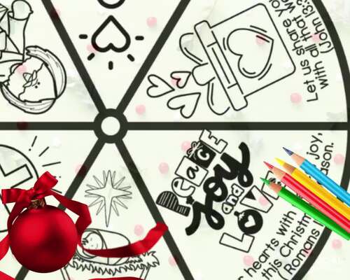 Christmas Prayer Kids Coloring Wheel for Kids, Christian Printable ...