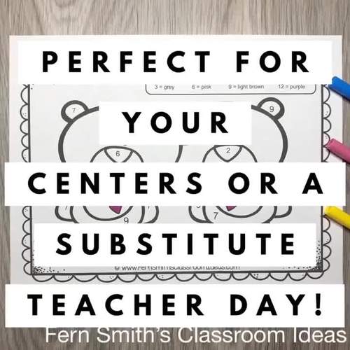 Valentine's Day Color By Code Kindergarten Know Your Colors & Numbers ...