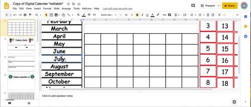 Digital Calendar *editable* by Teaching it Forward | TPT