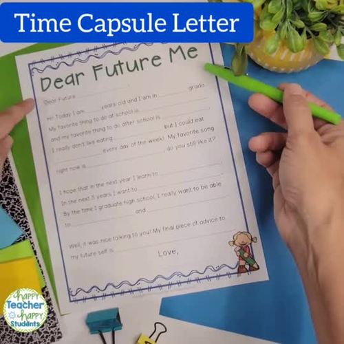 Time Capsule Letter | Letter to Future Self | Time Capsule Letter to ...