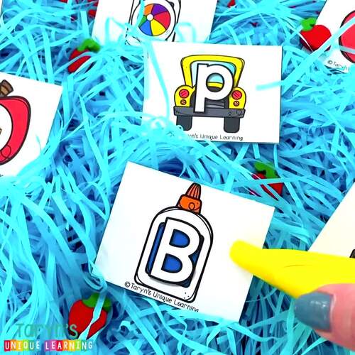 Sensory Bin | September | Letters and Letter Sounds Back to School ...