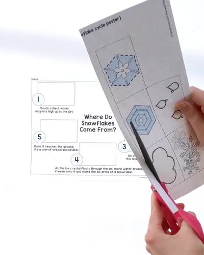Science Mini Books - Where do Snowflakes Come From? | TPT
