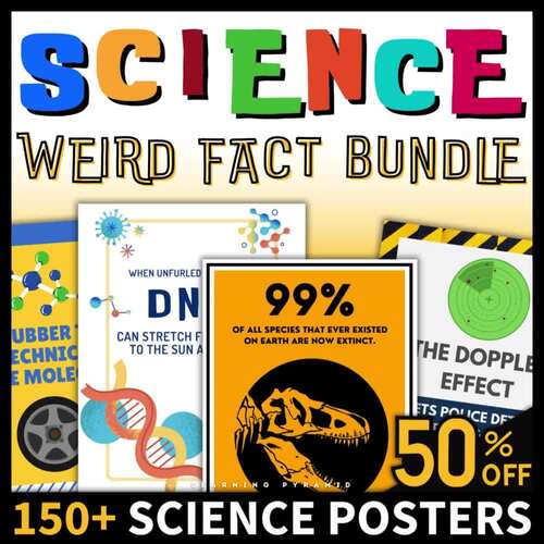 Weird Science Poster Bundle Classroom Decor | Earth Life Physical ...