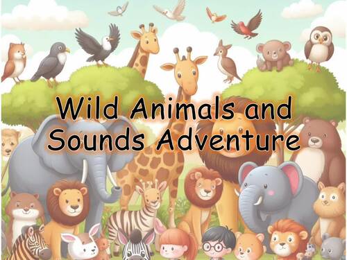 ESL KINDERGARTEN- LESSON: WILD ANIMALS by Teacher Siska | TPT