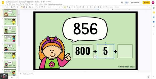 Je décompose les nombres 1 à 1000: Google Slides™ by Mme Bock | TPT