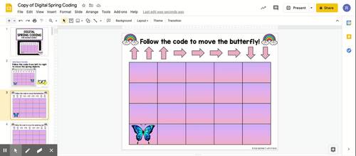 Digital Spring Coding by Sprinkle it with French | TpT