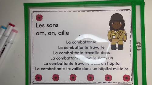 Jour du Souvenir Pyramid Reading Cards, Remembrance Day Centres Grades ...