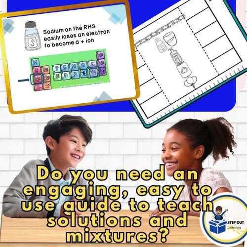 Mixtures and solutions lab 7th grade science by Step Out Learning