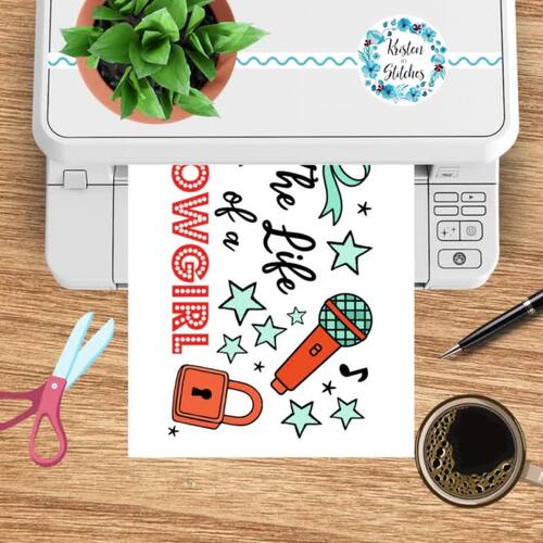 The Life of a Showgirl Glass Can Wrap 16 oz Cup Clear Printable PNG Pop ...