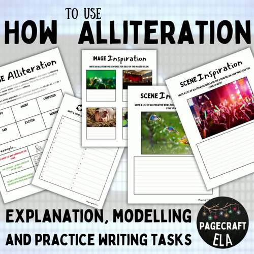 Using Alliteration | Figurative Language | Writing & Guided Practice ...