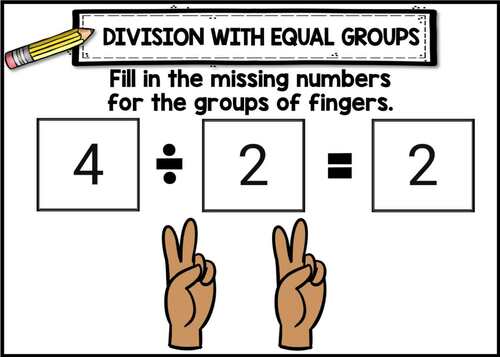 Intro to Division Equal Groups Boom Cards with Audio & Division Task Cards