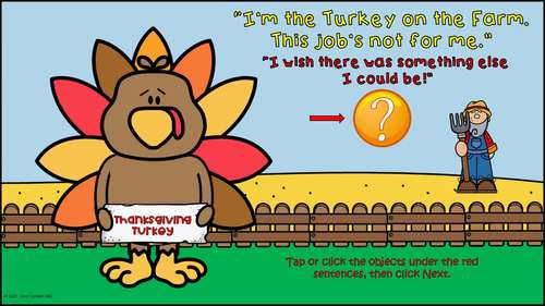 Turkey Looks For a New Job | Interactive Slide Show | PreK | Early ...