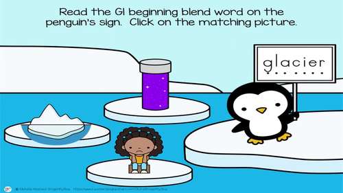 GL Beginning Blends Phonics Interactive PowerPoint™ & Google™ Digital Game