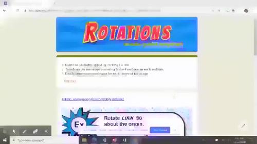 Rotations Digital Assignment | Auto-Grade | GeoGebra Enabled by Math Cubed