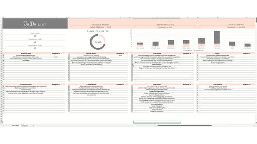 Vacation To Do List Excel Spreadsheet by Mom Money Map | TPT