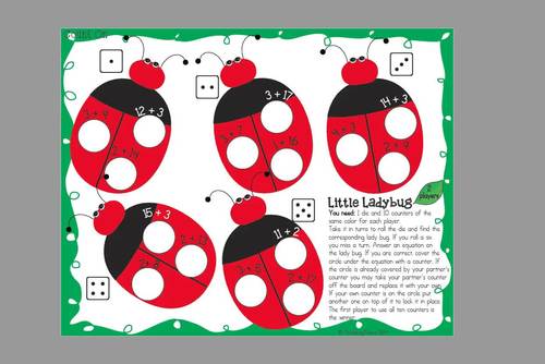 Fun Friday Activities Simple Addition Up To 20 Bump Math Games | TPT