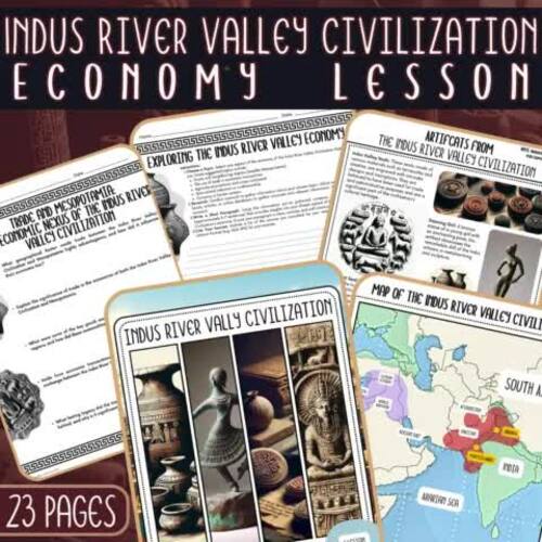 Indus River Valley Civilization - Economy Lesson, Activity, Reading