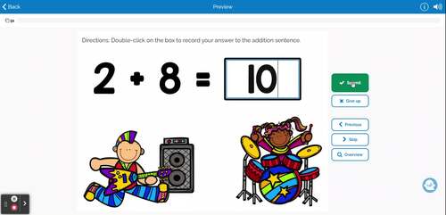Addition Math Fact Practice 0-9's Digital BOOM CARDS for 1st 2nd 3rd Grade