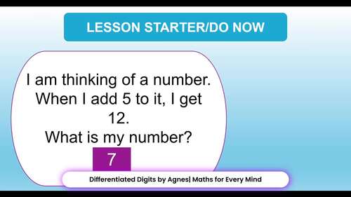 Solving One-Step Equations Lesson | Algebra Slides & Worksheet (Slides ...