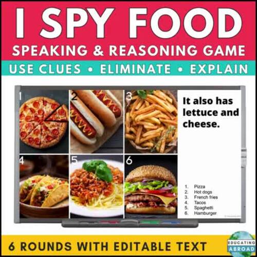 Food I Spy Game | Vocabulary, Critical Thinking & Problem Solving ...