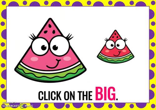 Big and Small Summer Boom Cards™ Distance Learning Differentiation