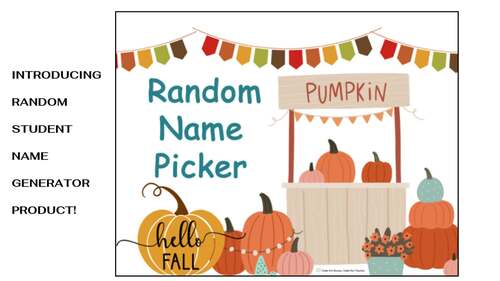 Random Name Picker Generator for Classroom Engagement Editable PowerPoint Tool