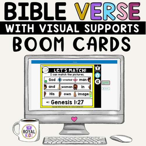 Bible Verse: Genesis 1:27 WITH Visual Supports - Print and Digital Boom ...