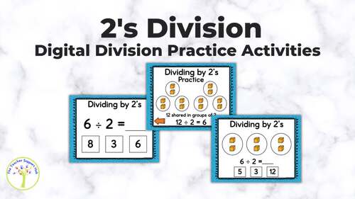 Division by 2s Digital Activity | Visuals, Fact Fluency & Independent ...