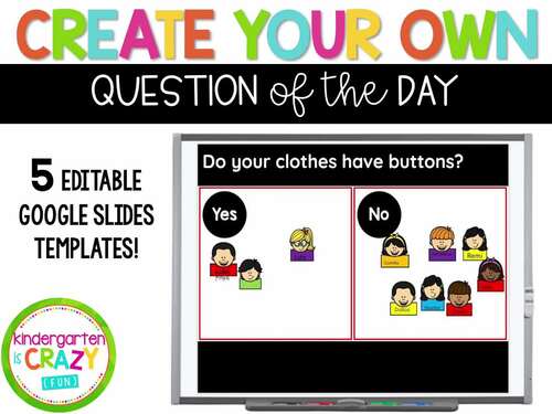Question of the Day Google Slides by Kindergarten Is Crazy | TPT