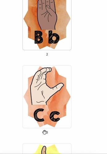 Watercolor Rainbow ASL ABC Posters by Classroom Walz | TPT