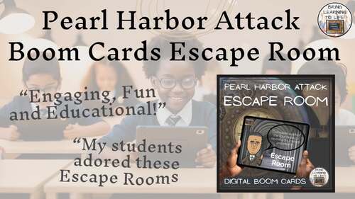 Attack on Pearl Harbor BOOM Cards Escape Room | Digital ELA Reading ...